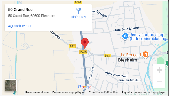 Comment venir à l'Hostellerie Groff à Biesheim – Accès & Itinéraire